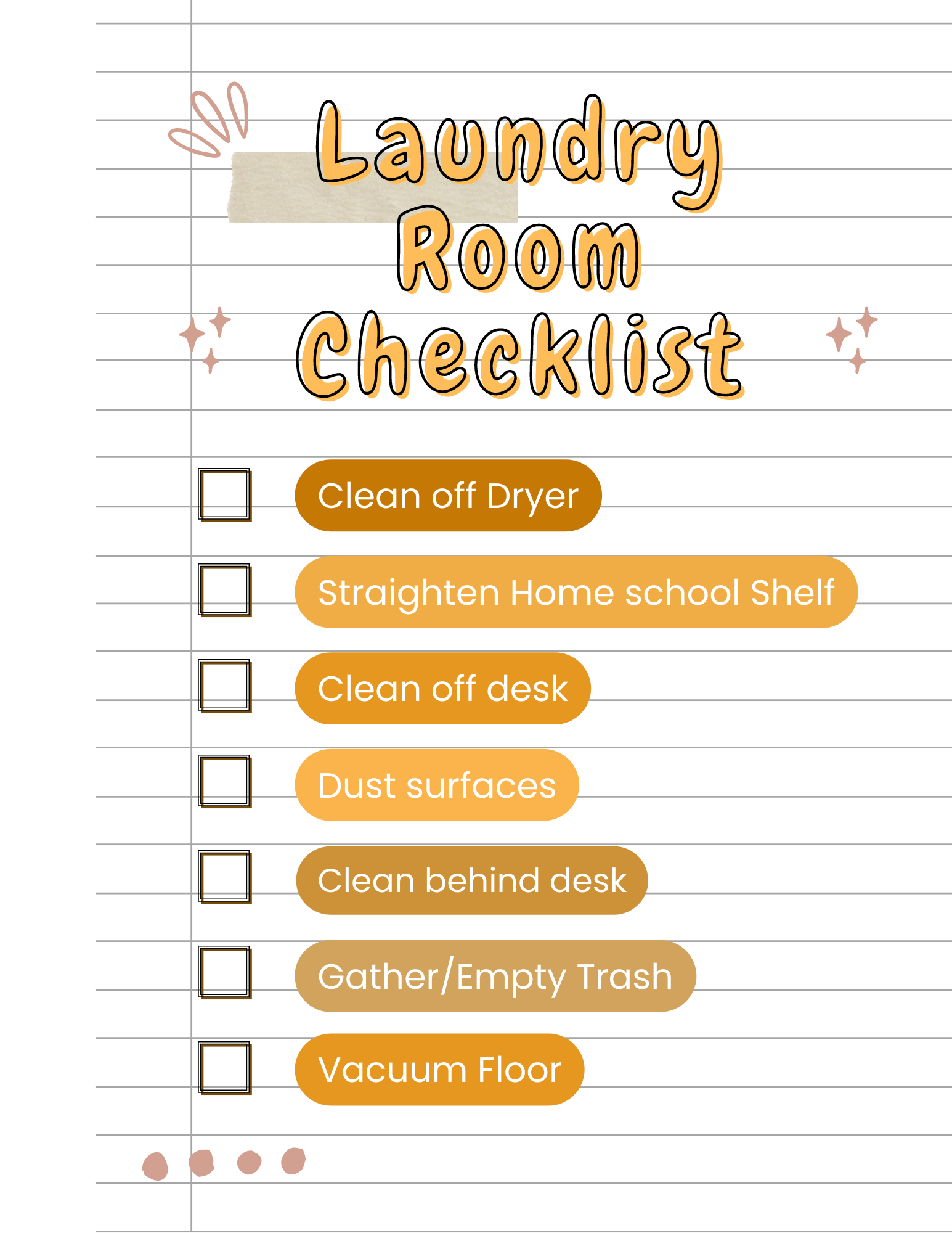 Rotating Chore Chart – A Wise Woman in Progress